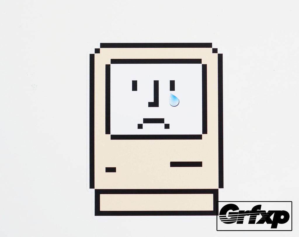 Crying Mac Printed Sticker – Grafixpressions