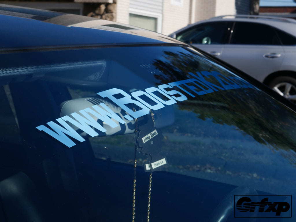 BoostedK20.com Windshield Banner – Grafixpressions