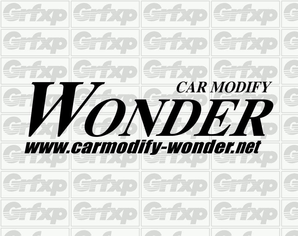 Car Modify WONDER Logo Sticker – Grafixpressions