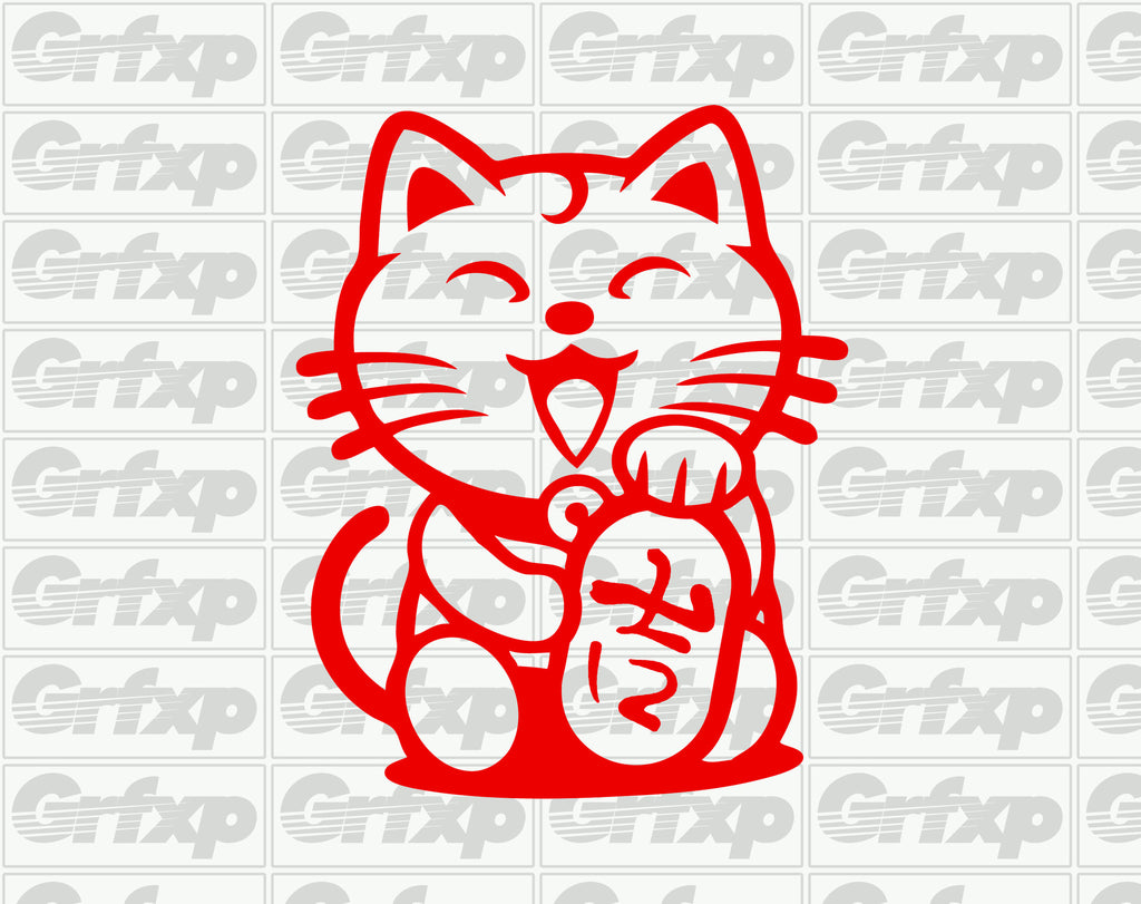 JDM Lucky Cat Sticker – Grafixpressions
