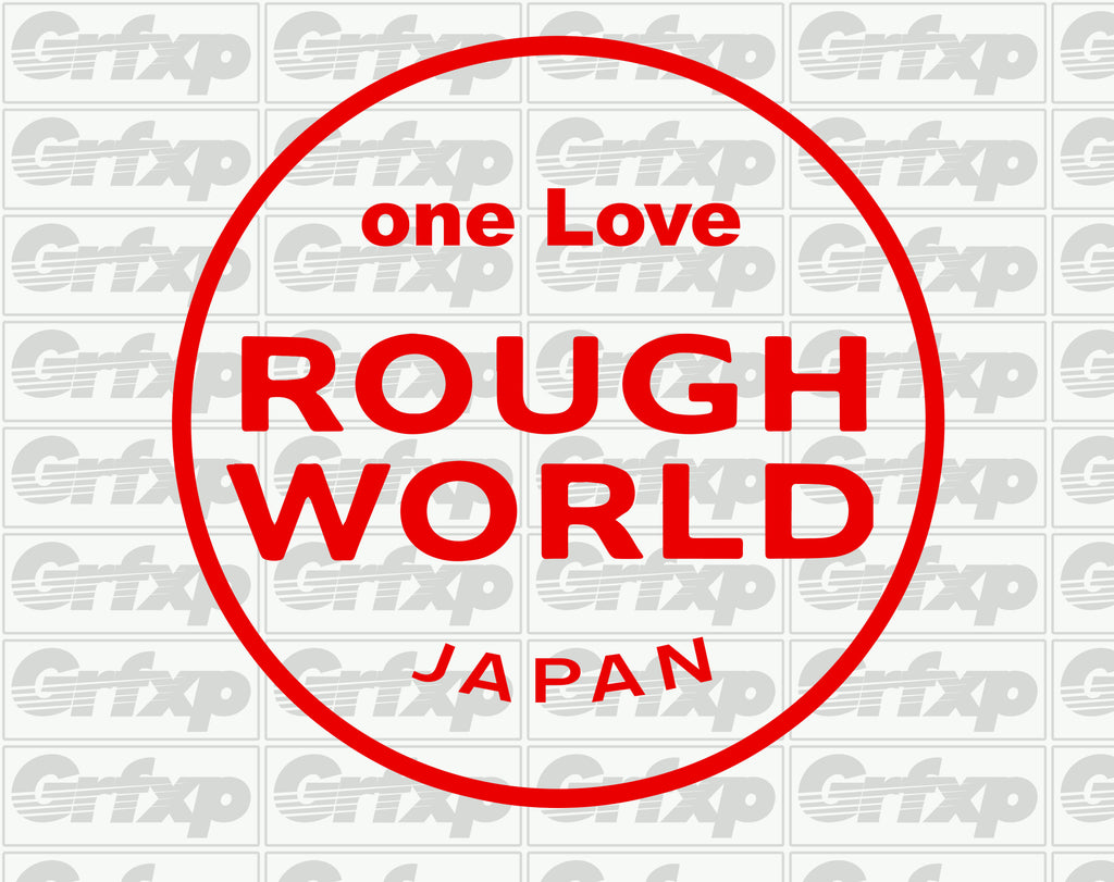 one Love Rough World Sticker – Grafixpressions