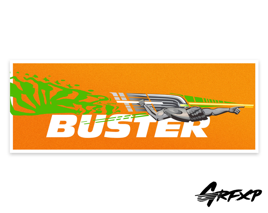 Fast & Furious Brian's "BUSTER" Supra Throwback Printed Sticker ...