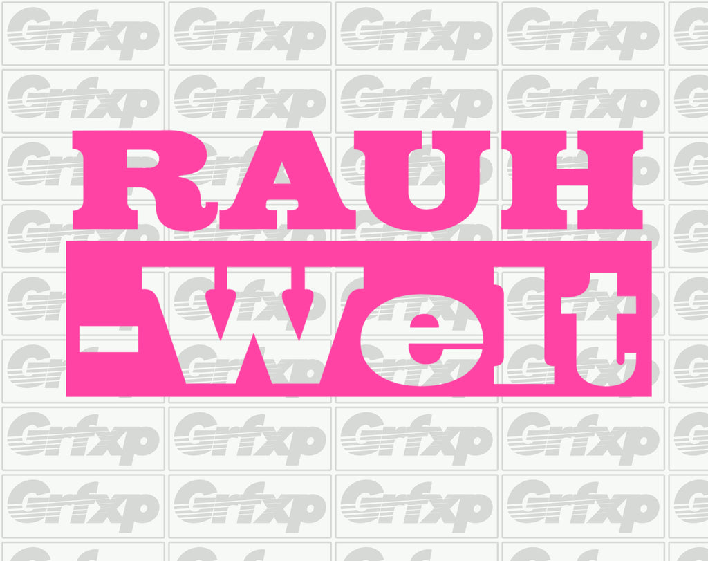 Rauh-Welt Box-Style Sticker – Grafixpressions