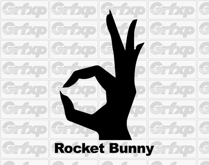 Rocket Bunny Logo Sticker – Grafixpressions